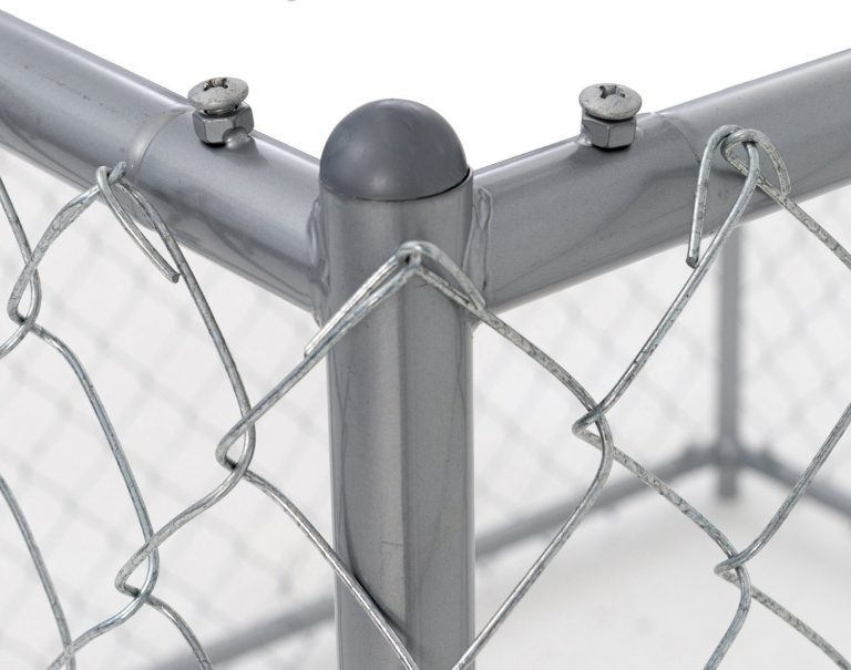 Heavy Duty Chain Link Dog Kennel Enclosure – 6’H x 5’W x 15’L or 10’W x ...